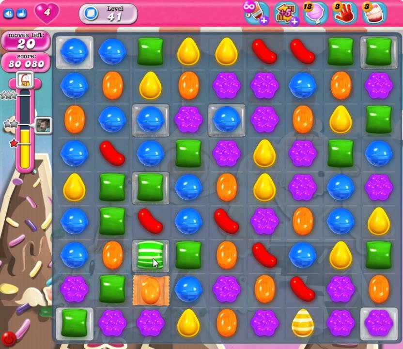 candy crush saga level 41 - YouTube