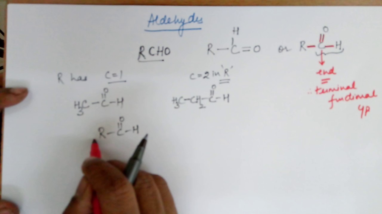 Aldehydes IUPAC nomenclature class 10,11,12 by Seema Makhijani - YouTube