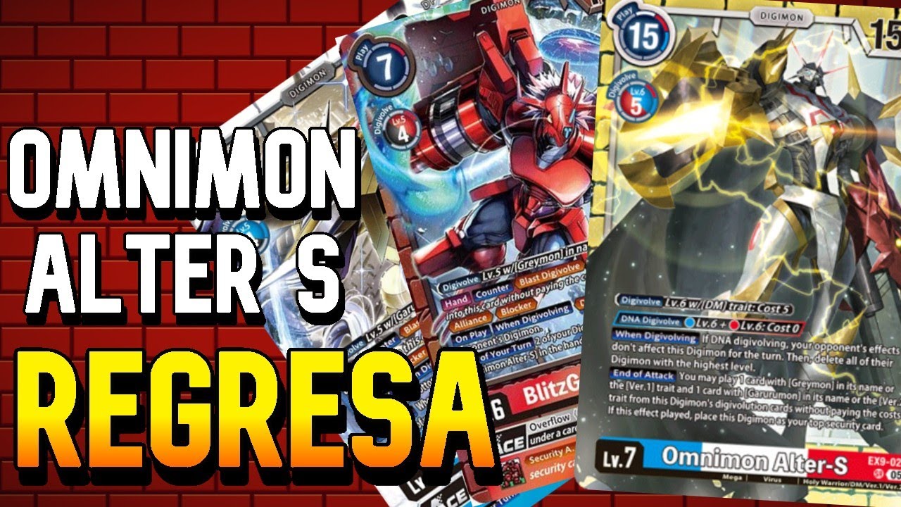 Deck Profile Omnimon Alter S [DM EX9] Digimon Card Game - YouTube