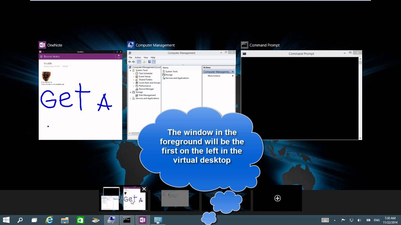 windows 10 virtual desktop - YouTube