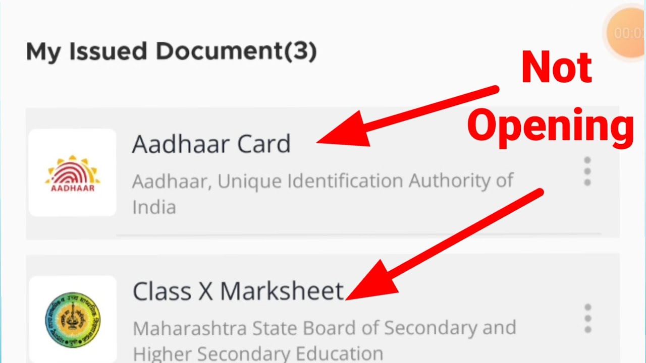 Fix Issued Documents Not Opening In Digilocker Problem Solve - YouTube