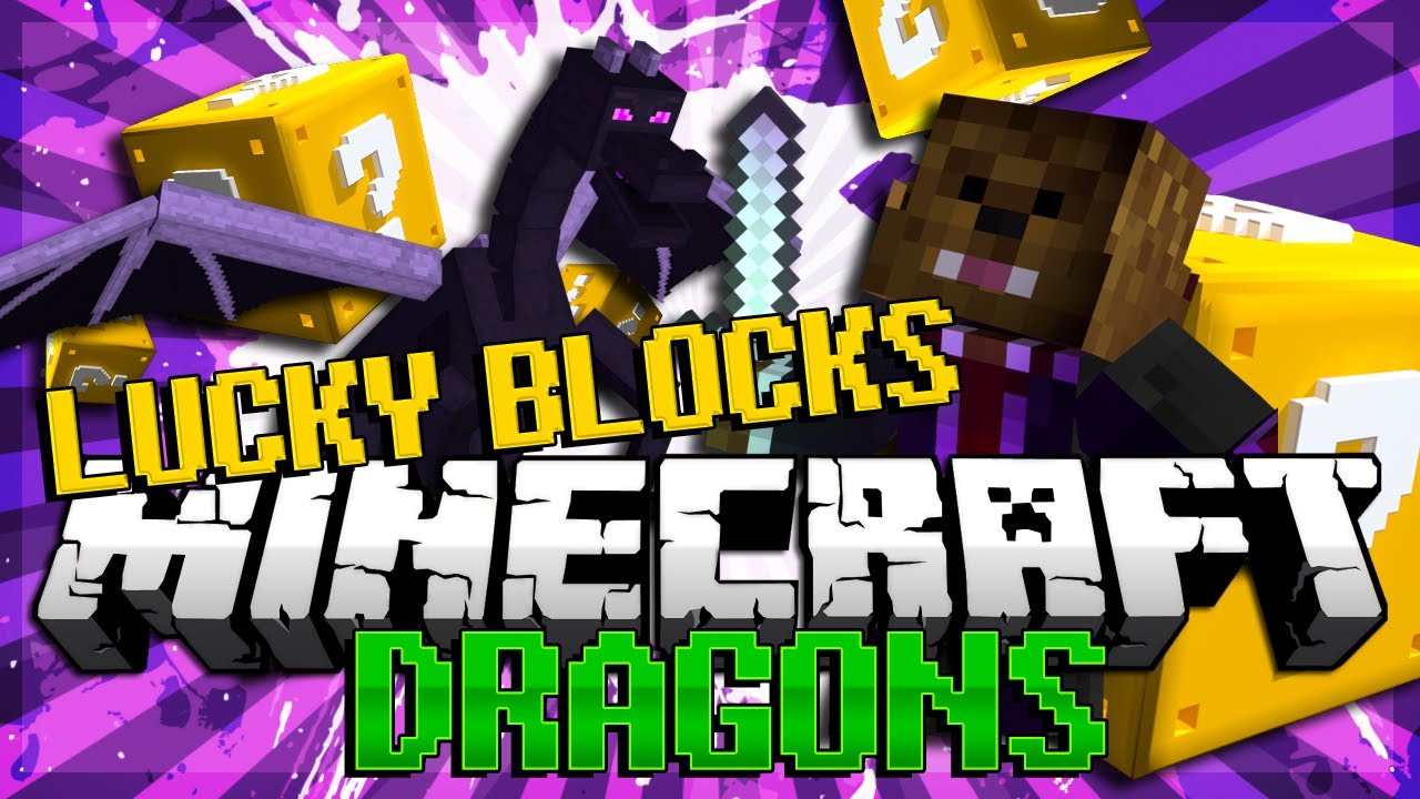 Minecraft: Lucky Block DRAGONS! Modded Minigame w/ Vikk, TBNRFrags and ...
