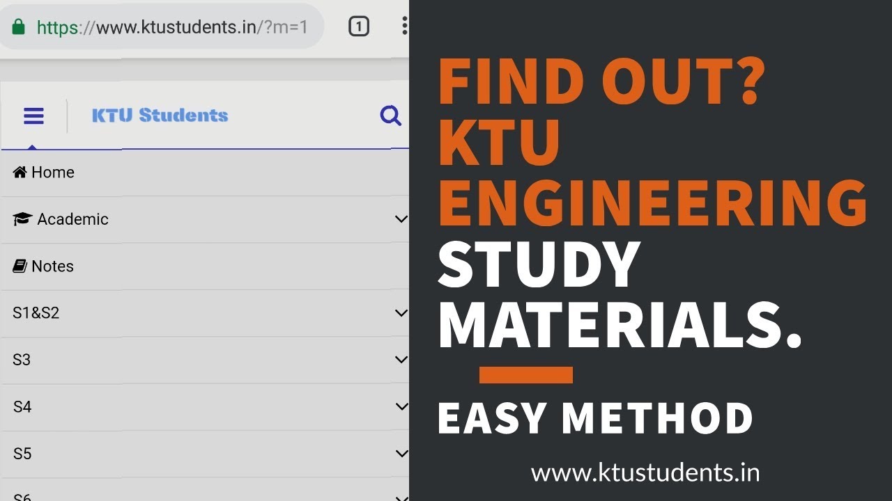 Easily Find Out Engineering Study Materials Through KTU Students.in ...
