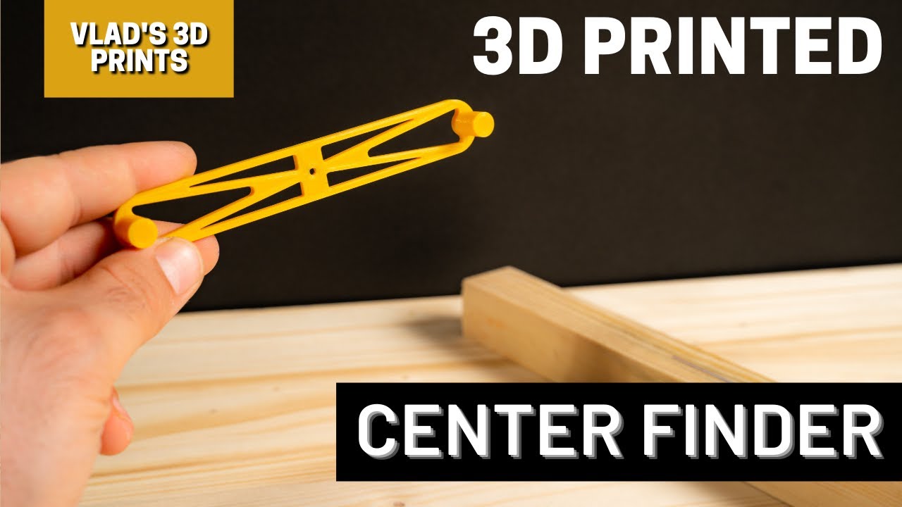 3D Printed Center Finder - YouTube