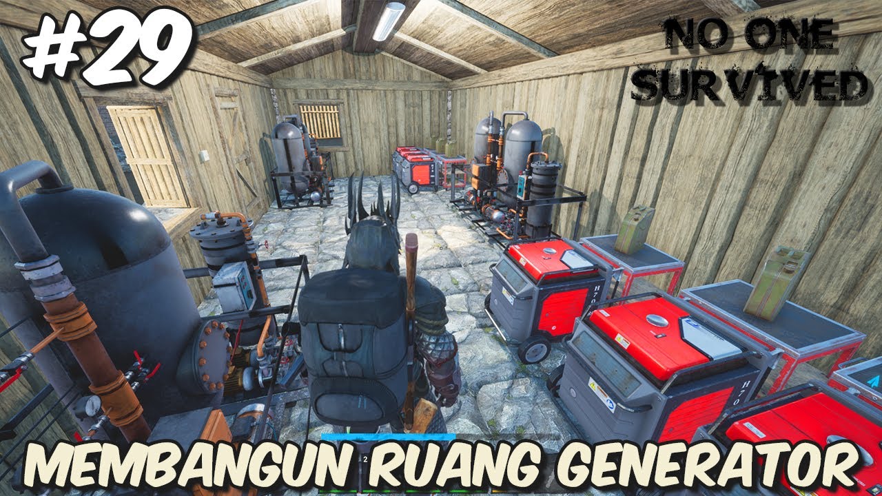 Membangun Ruang Generator Listrik - No One Survived Indonesia #29 - YouTube