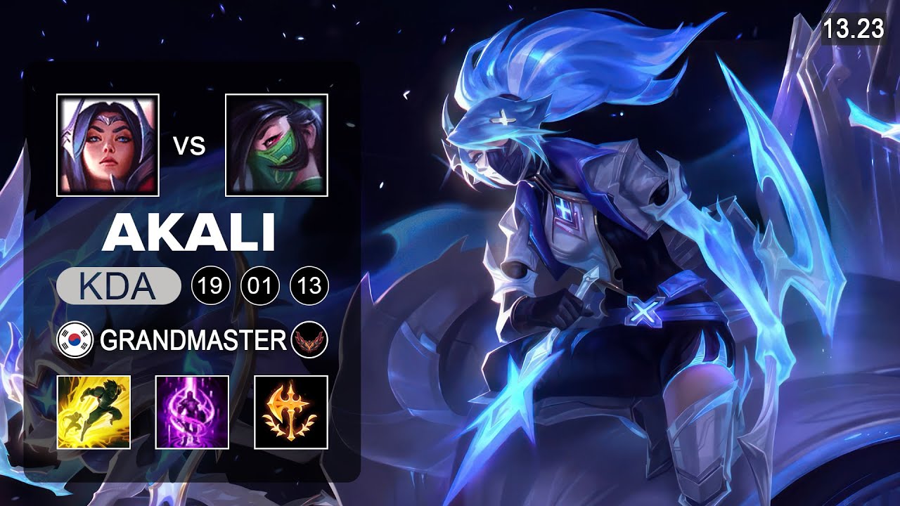 Akali Vs Irelia Mid Kr Grandmaster Patch 13 23 Season 13 Youtube