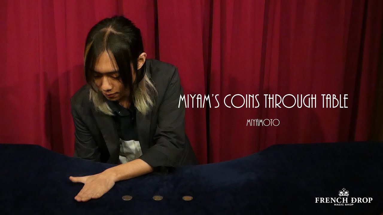ミヤムズ・コイン・スルー・テーブル｜Miyam’s coins through table - YouTube