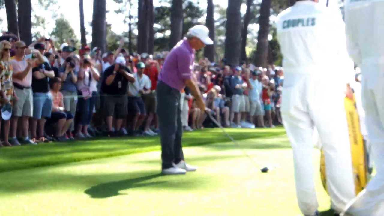 Fred Couples drive on #17 at 2013 Masters - YouTube