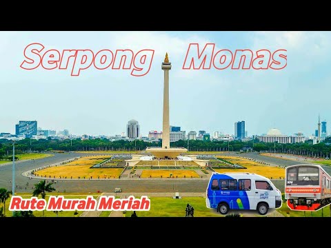 Rute Serpong ke Monas dengan KRL & Microtrans cuma Rp.3000 - YouTube