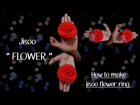 Craft no 24. ️ ️ ️ HOW TO MAKE JISOO FLOWER RING...Jisoo flower making ...