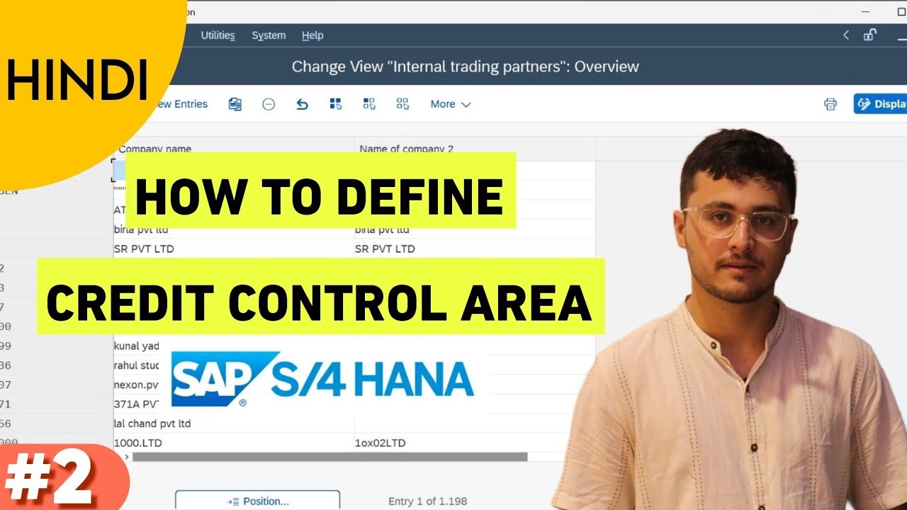 How to create Credit Control Area in SAP | SAP S/4 HANA | SAP MM FULL ...