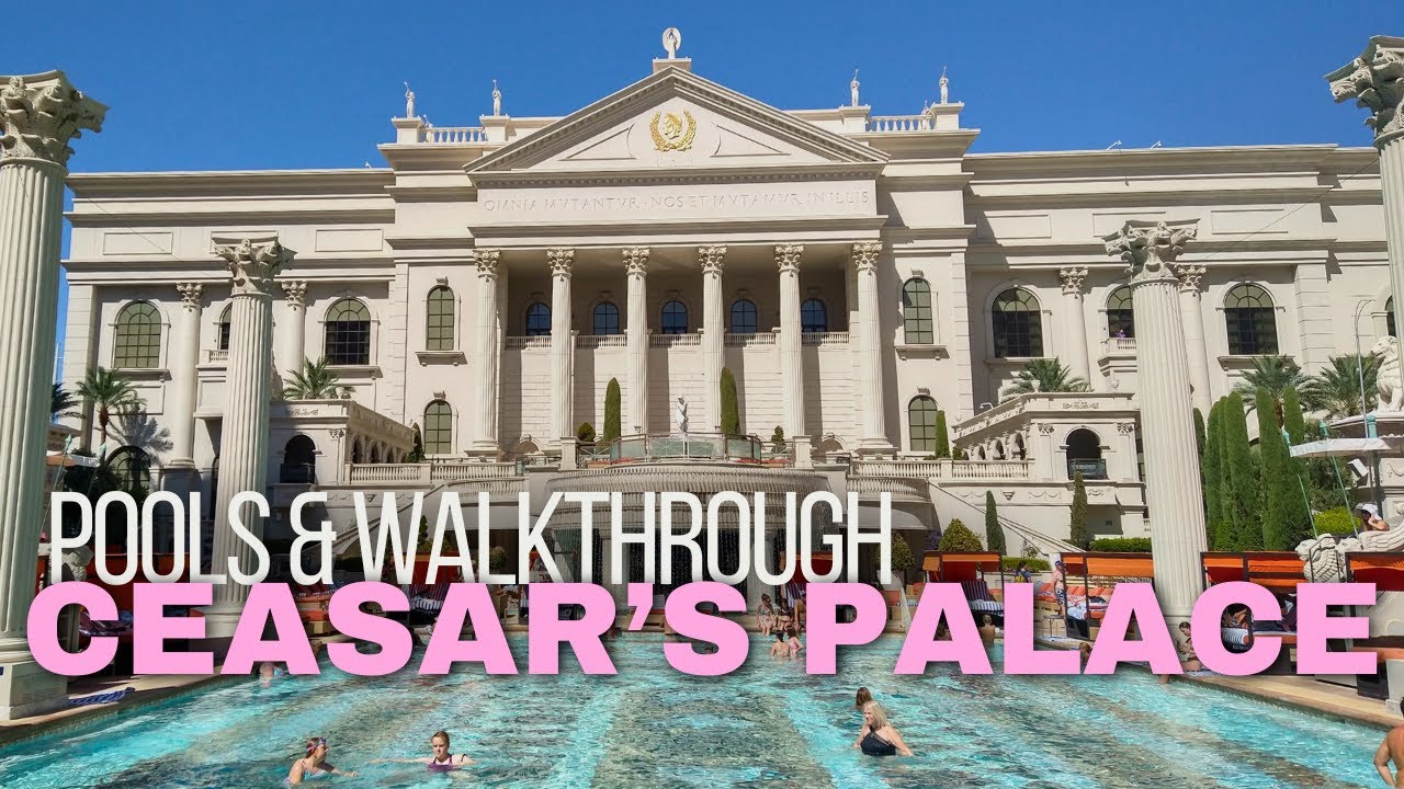 Caesar's Palace - Pools and Walkthrough - YouTube