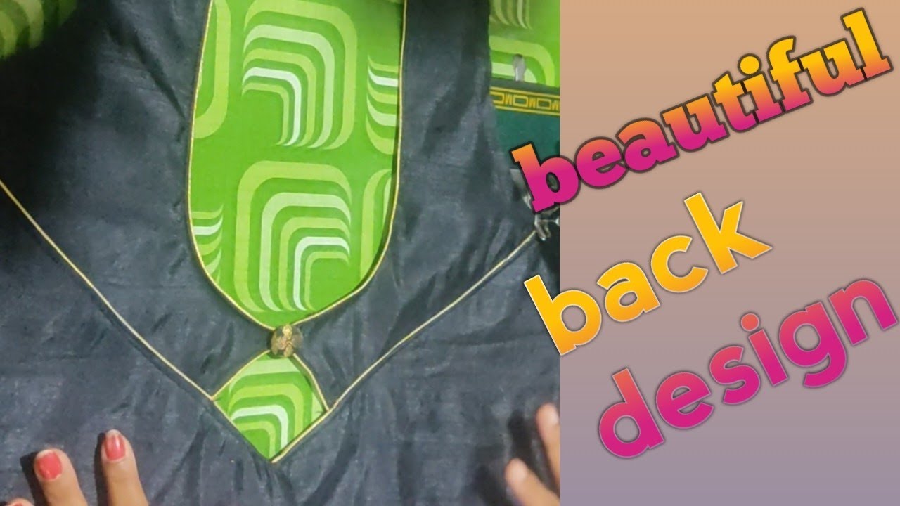 beautiful back design || back design kaise banaye - YouTube