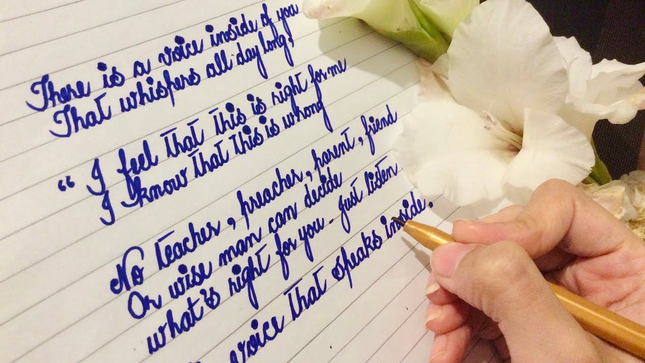HANDWRITING WITH CUT MARKER || CURSIVE HANDWRITING || VERY SATISFYING ...