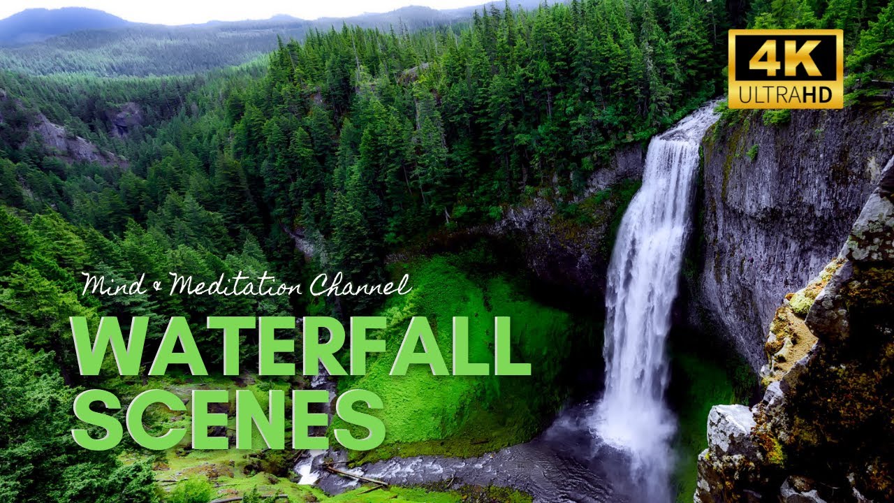 Waterfall Scenes with Uplifting Music with Nature Scenery HD 1080p ...