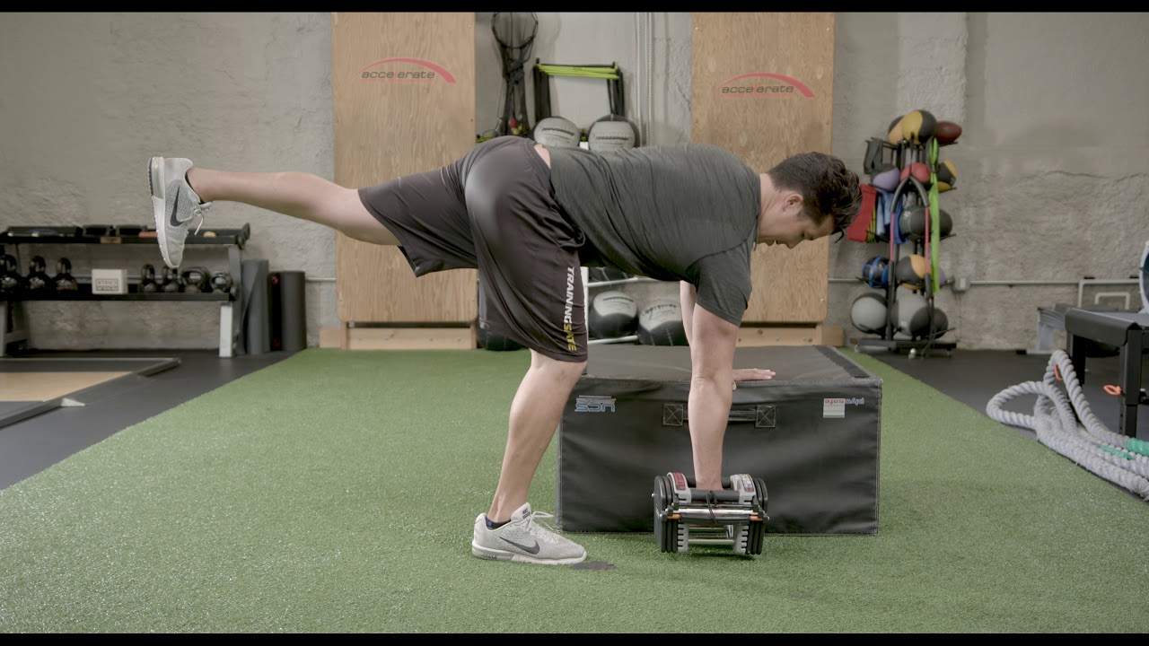 1 Arm 1 Leg DB Row Ipsilateral - Thoracic Rotation - YouTube
