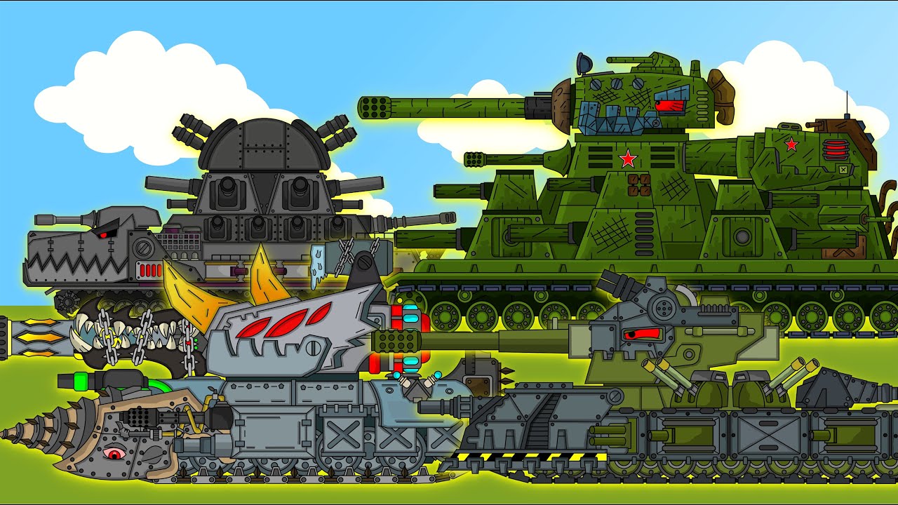 The Best Tank Drawing Part 2 - Cartoons About Tanks - YouTube