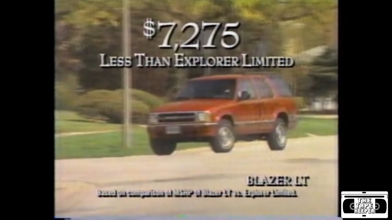 Chevrolet Blazer Commercial - 1995 - YouTube