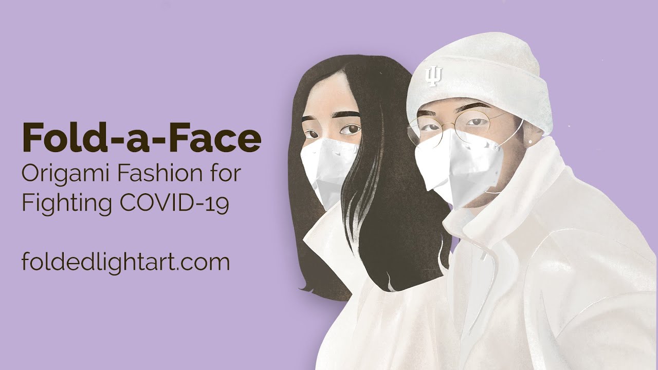 Fold-a-Face Mask: Origami Fashion for Fighting COVID-19 Viru - YouTube