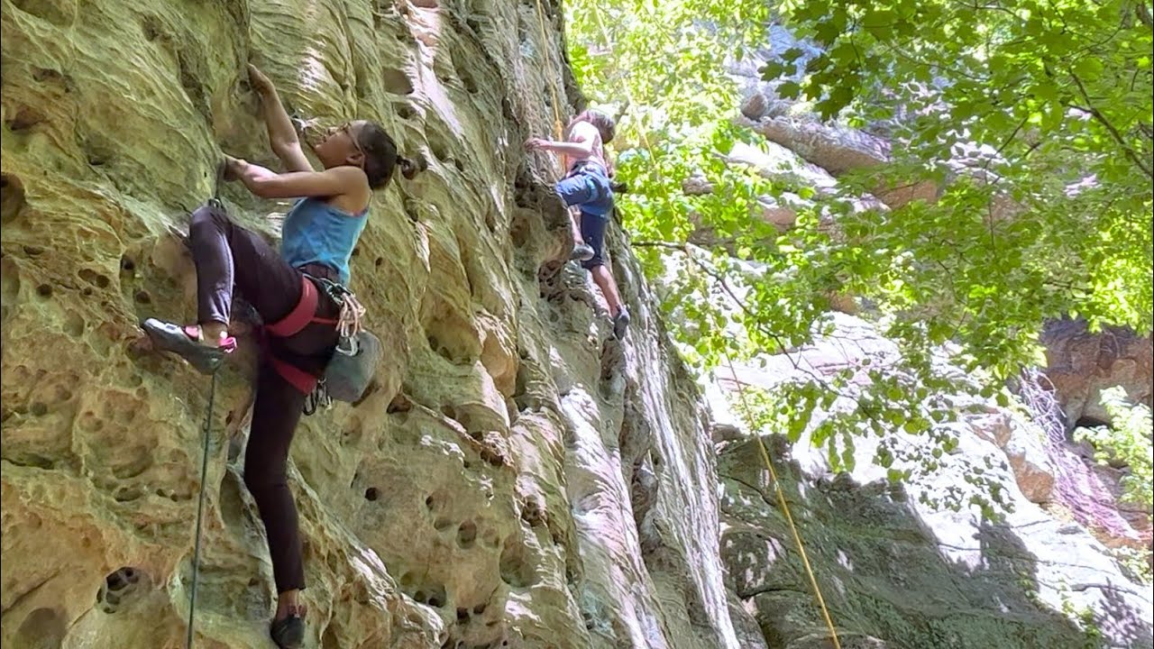 Red River Gorge with the Send It Sisters!| Camping, rock climbing, and more with a family of ...