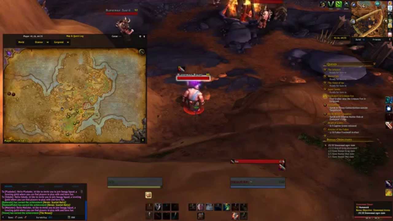 WoW Power Leveling - 92-94 in 10 minutes WOD - YouTube