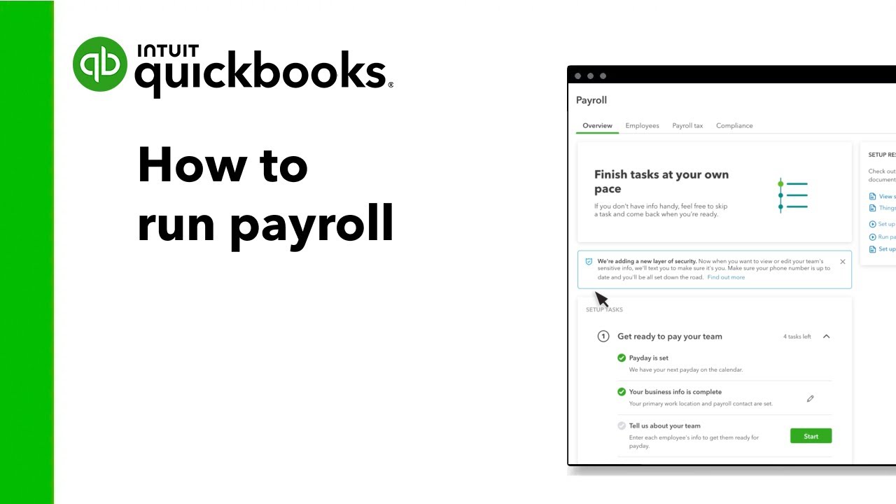 How to run payroll in QuickBooks Online - YouTube