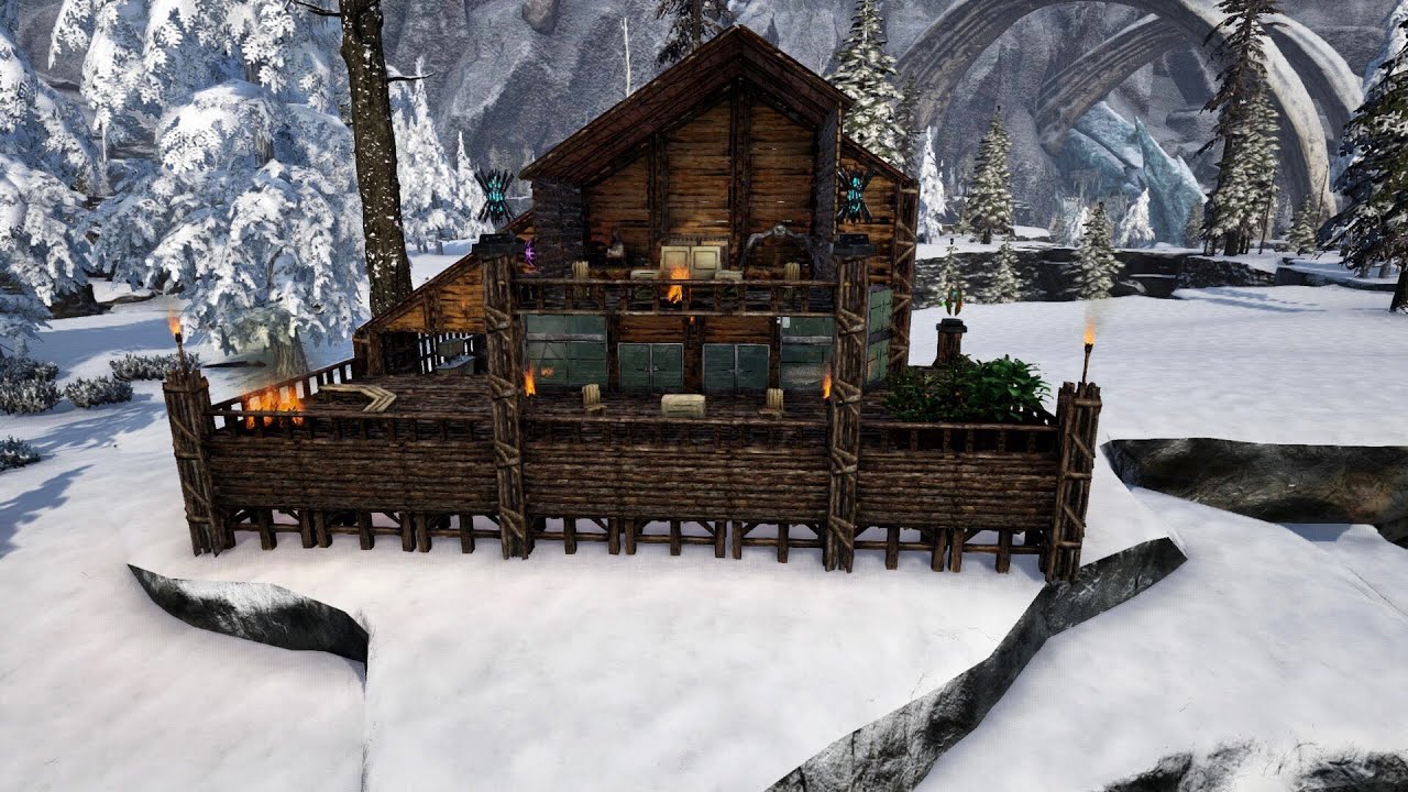 ARK: Survival Evolved Small Log Cabin - YouTube