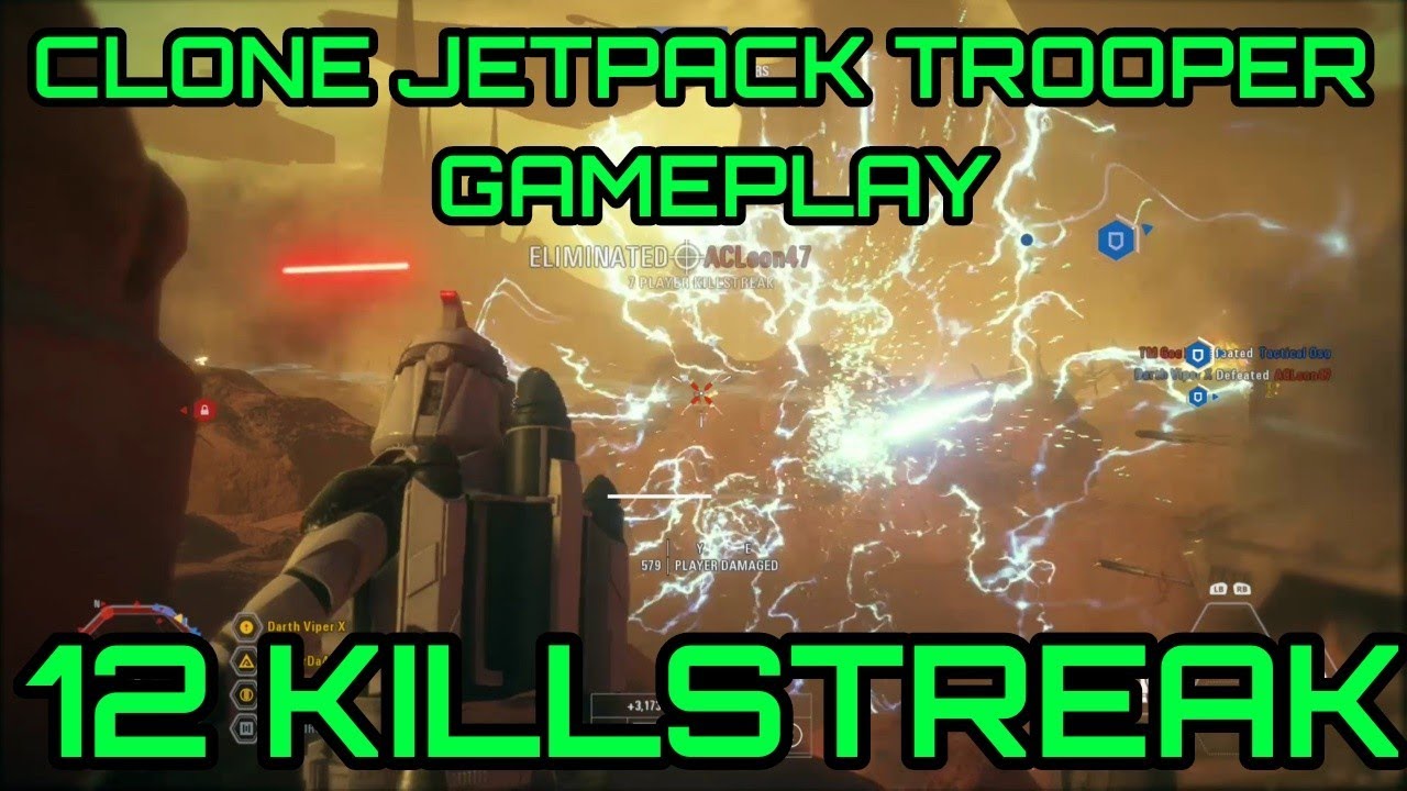 Clone Jet Pack Trooper 12 Killstreak Gameplay on Geonosis - Star Wars ...