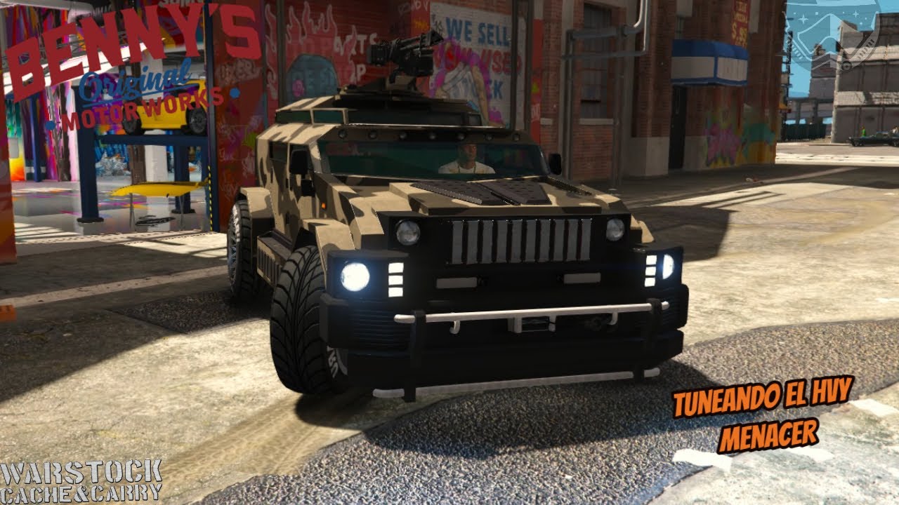 GTA V | Tuneando el HVY Menacer - YouTube