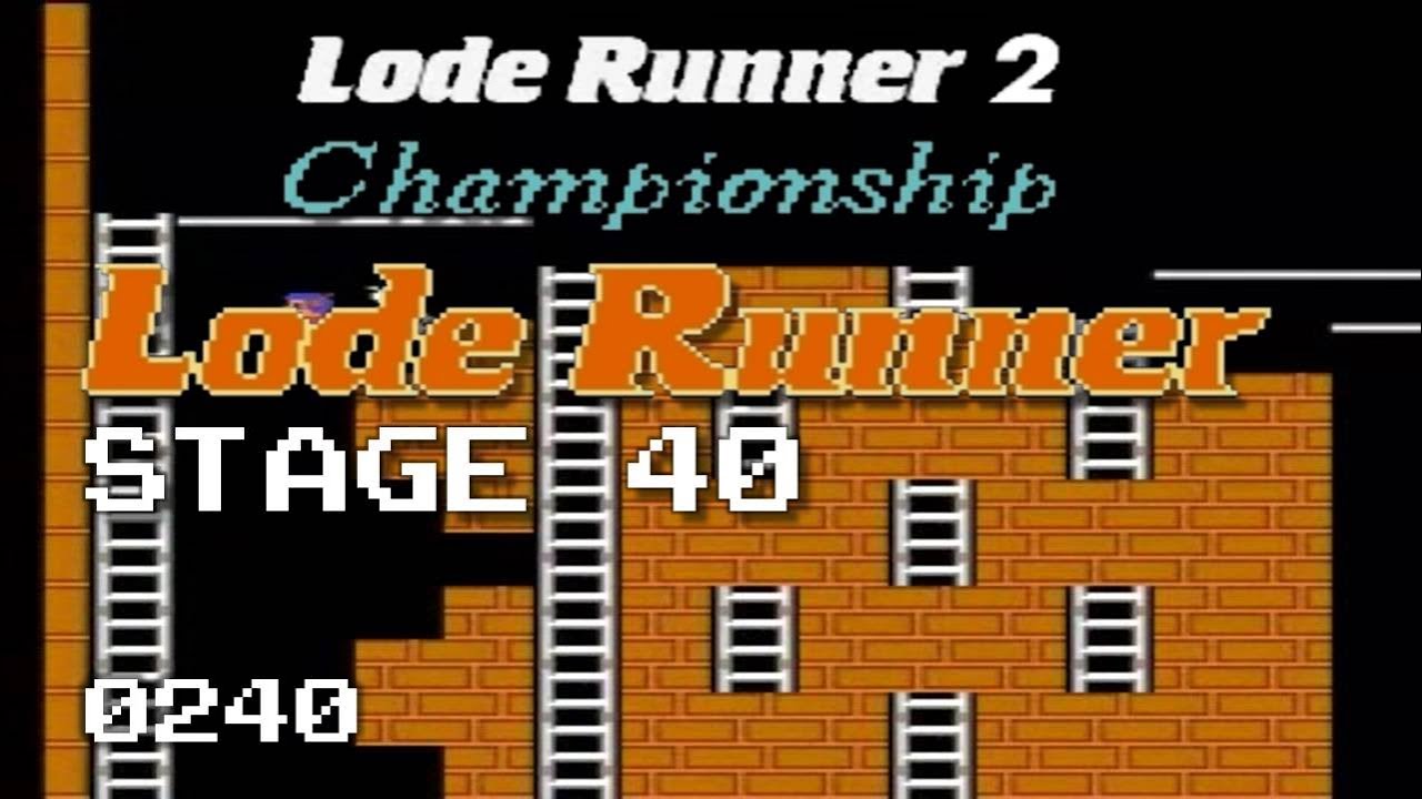 Lode Runner 2 - Stage 40 [0240] - YouTube