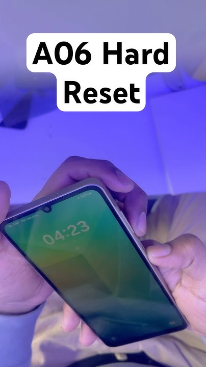 Samsung A06 hard reset/ factory reset / Reboot - YouTube