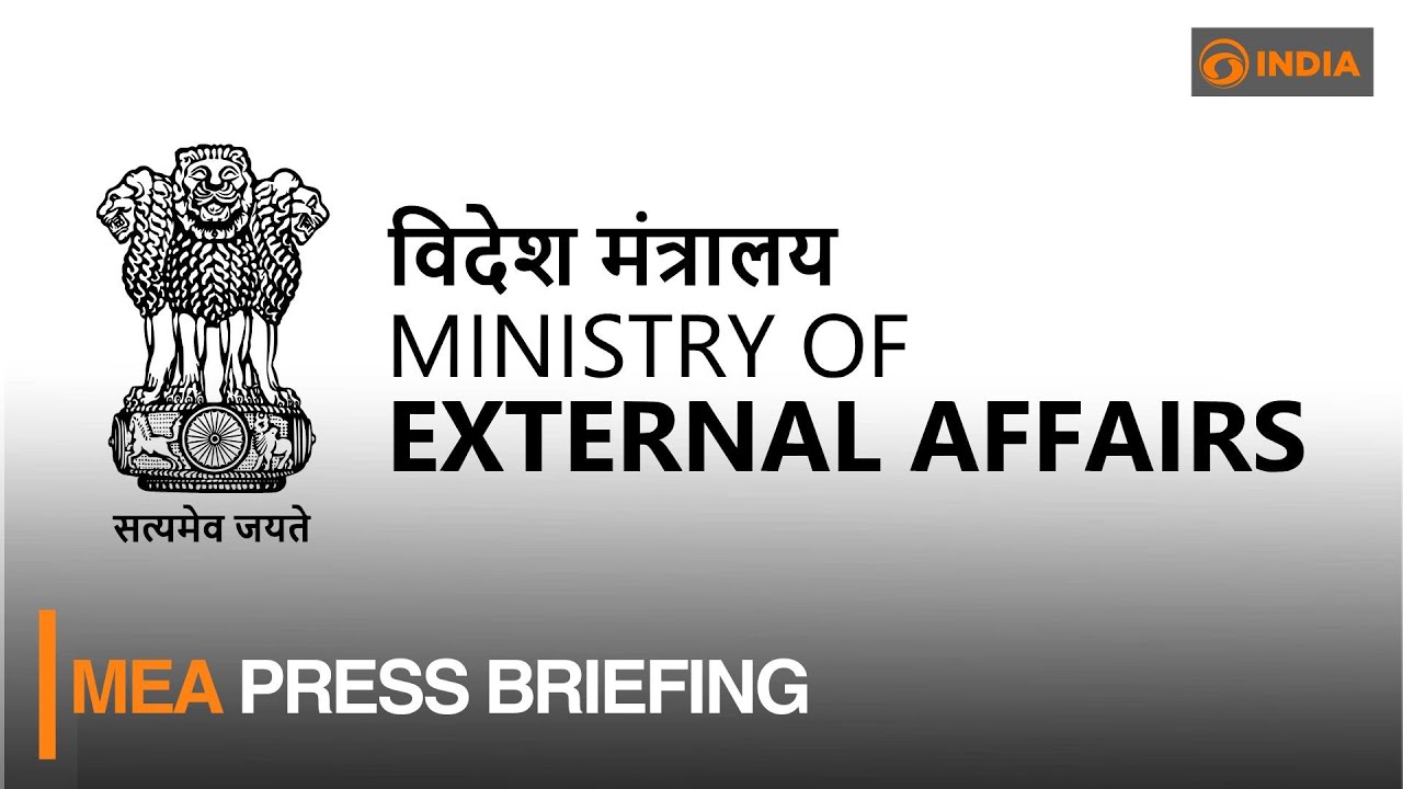 MEA Press Briefing | Live | DD India - YouTube