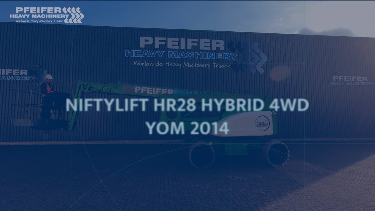 Niftylift HR28 Hybrid 4WD 2014 - YouTube