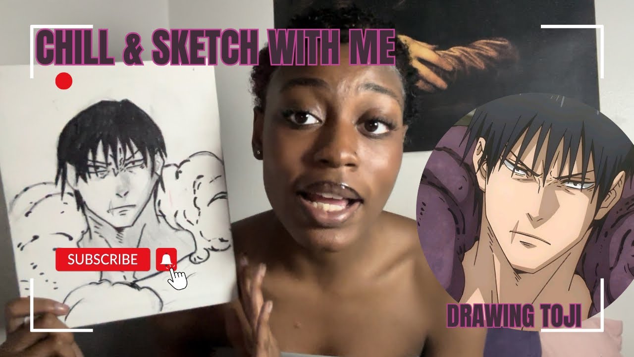 Chill Sketch Session: Drawing Toji Fushiguro from JJK | Anime Art ...