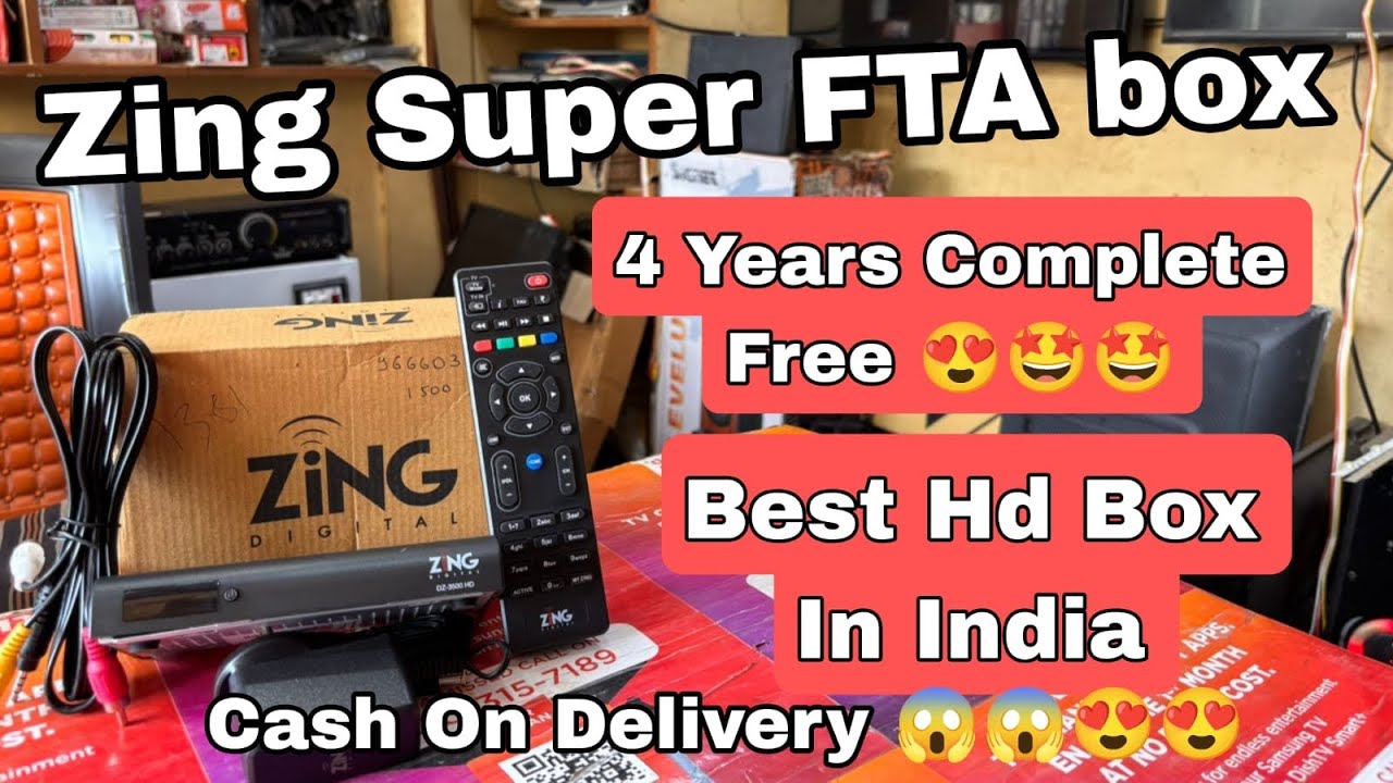 Zing Digital HD box Latest Model DZ3700 HD | Best FTA box in india ...