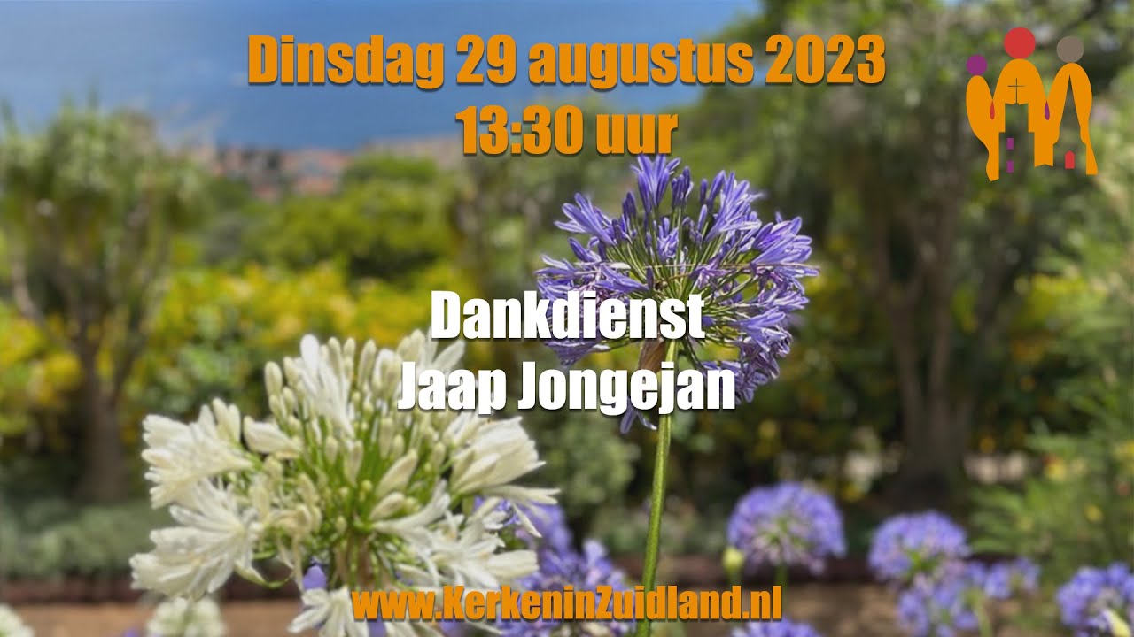 Live-stream Dankdienst Jaap Jongejan 29 augustus 2023 13:30 - YouTube