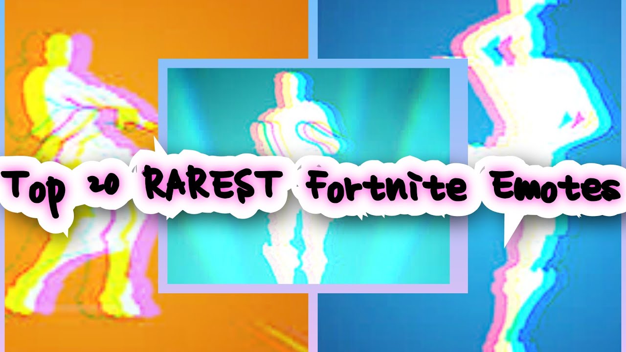Top 20 RAREST Fortnite Emotes - YouTube