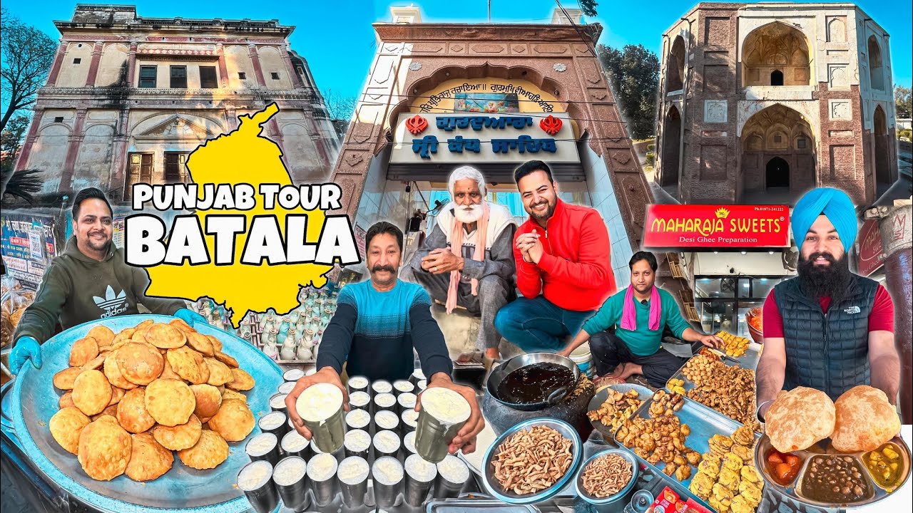 Punjab Tour Ep-7 | Punjab Breakfast Food | Batala Punjab | Punjabi ...