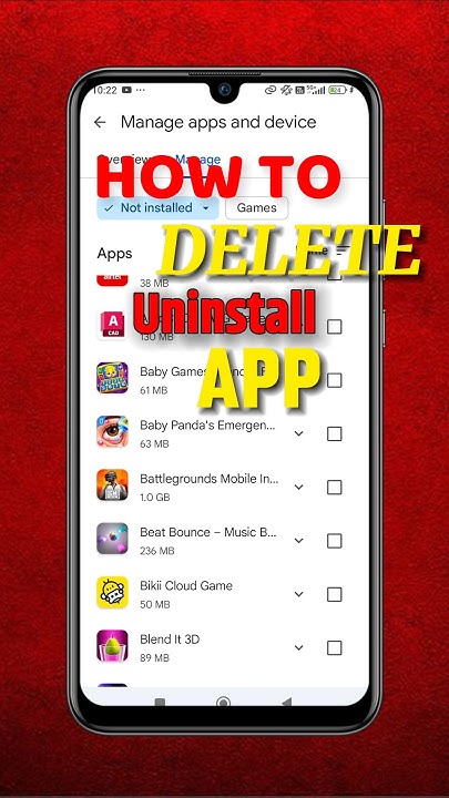 How To Delete Uninstall Apps From Play Store | Play Store Se Uninstall App Kaise Delete Karen# ...