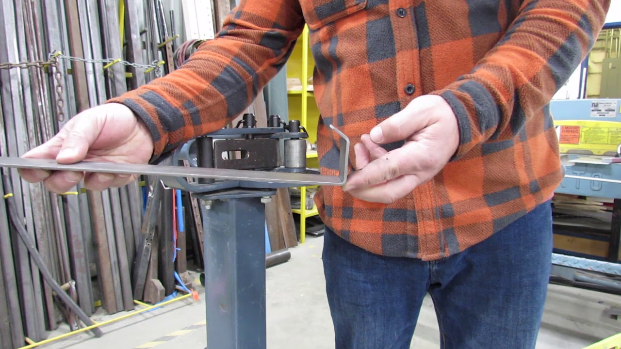 How to setup and use compact bender for flat stock - YouTube