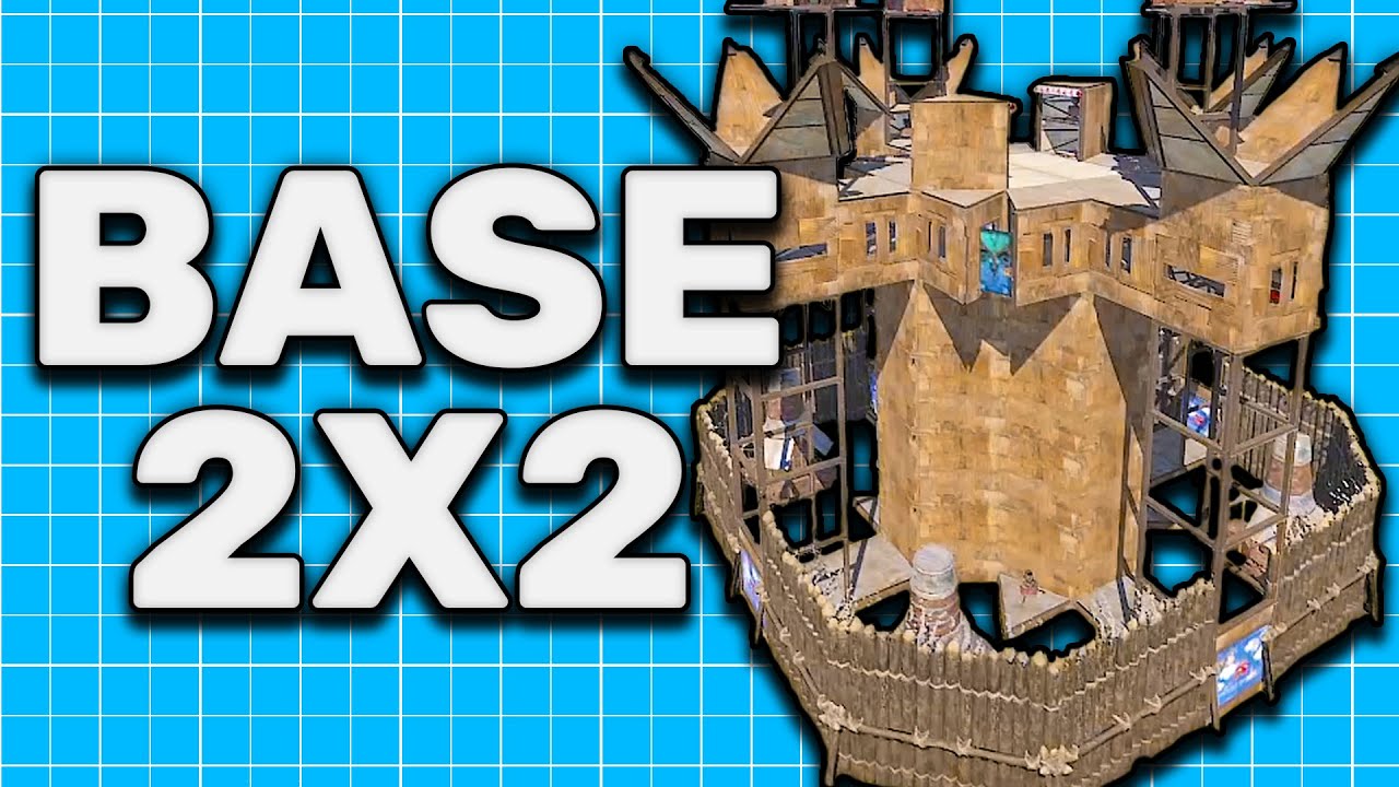 BASE 2X2 SENCILLA CON BUNKERS Y PEEKS SOLO/DUO/TRIO LOW UPKEEP RUST ...