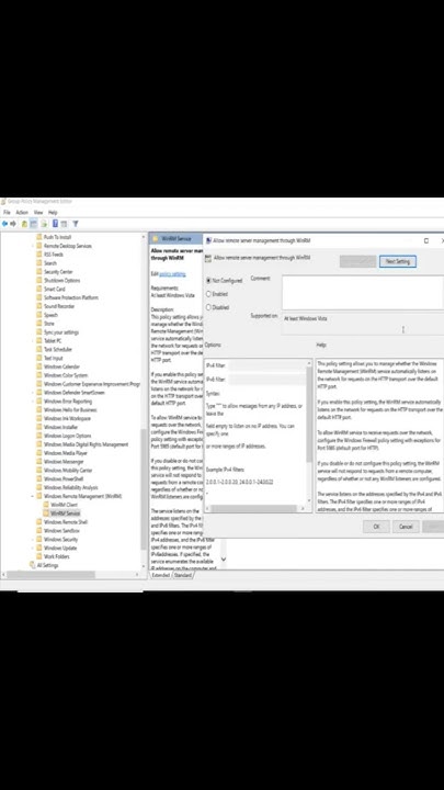 Enable Windows Remote Management WinRM Connection On All Client Computers Using Group Policy ...
