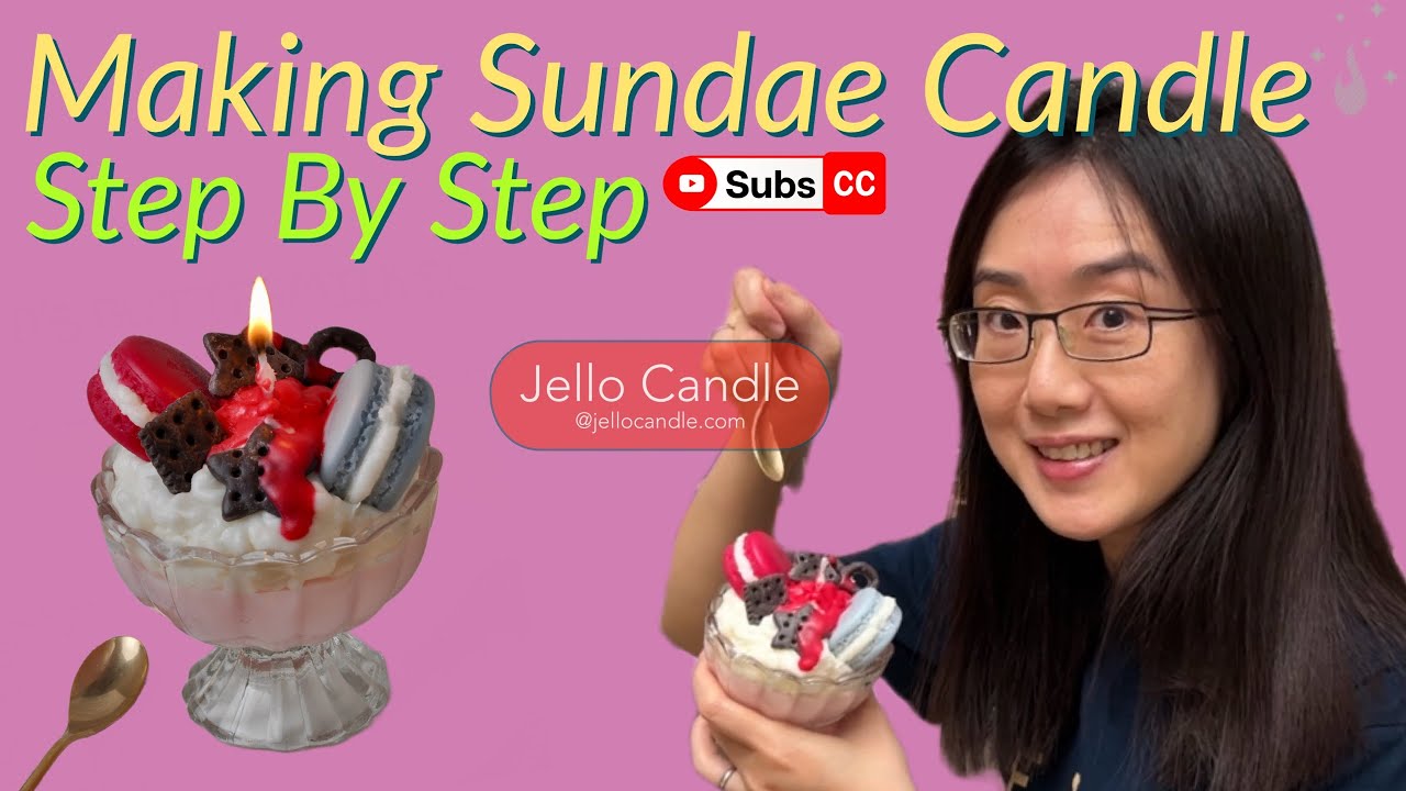 How To Make Milkshake Sundae Dessert Candle | DIY STEP BY STEP | Best ...