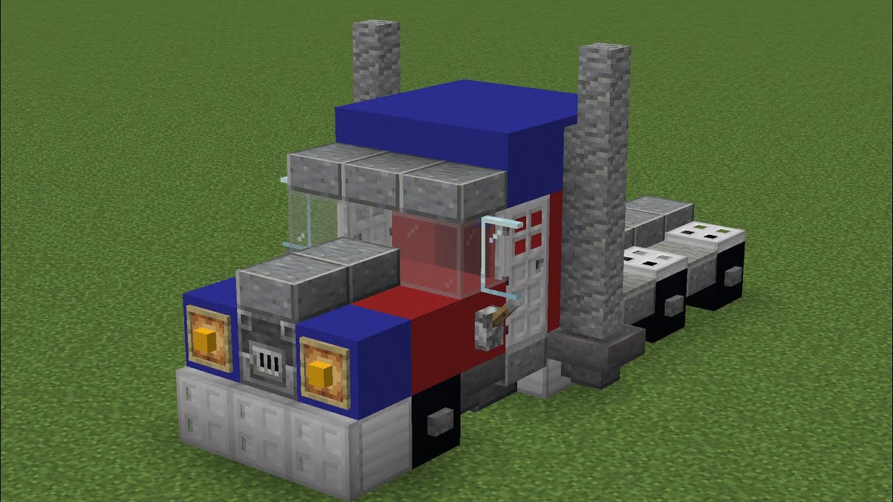 How to make a OPTIMUS PRIME in minecraft - YouTube