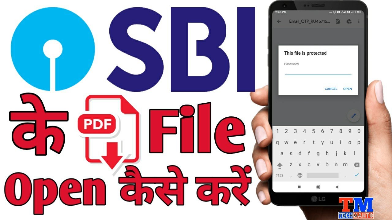 How to open sbi pdf file | sbi pdf file ko open kaise kare | sbi pdf ...
