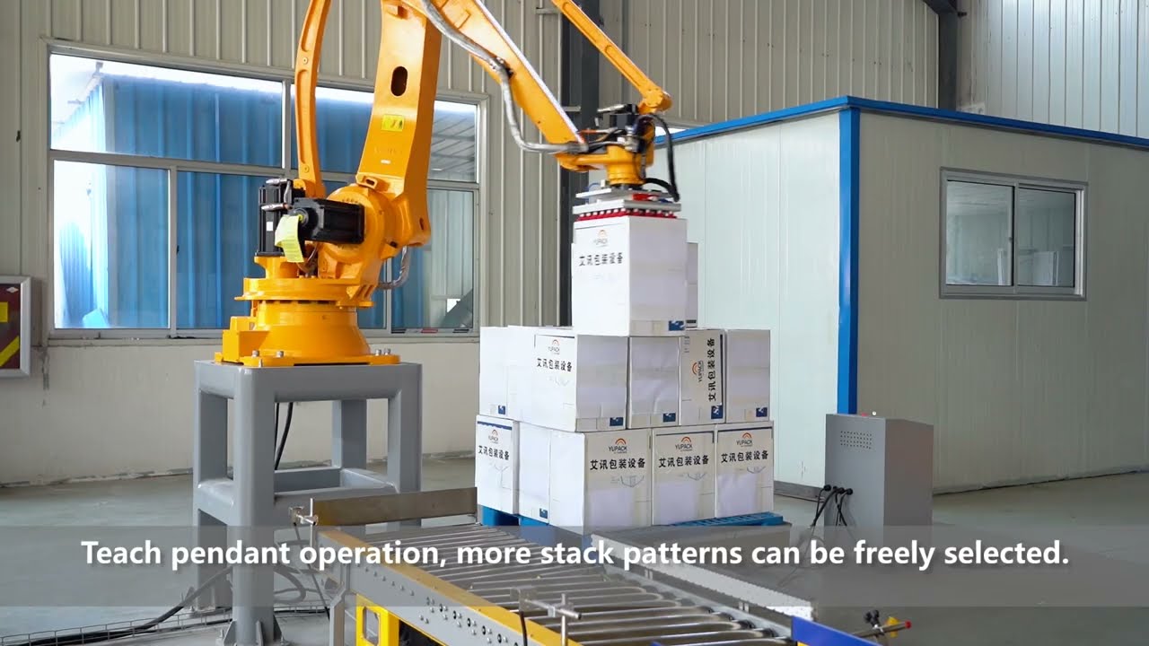 Easton Robot Palletizer for Case Palletizing #palletizer - YouTube