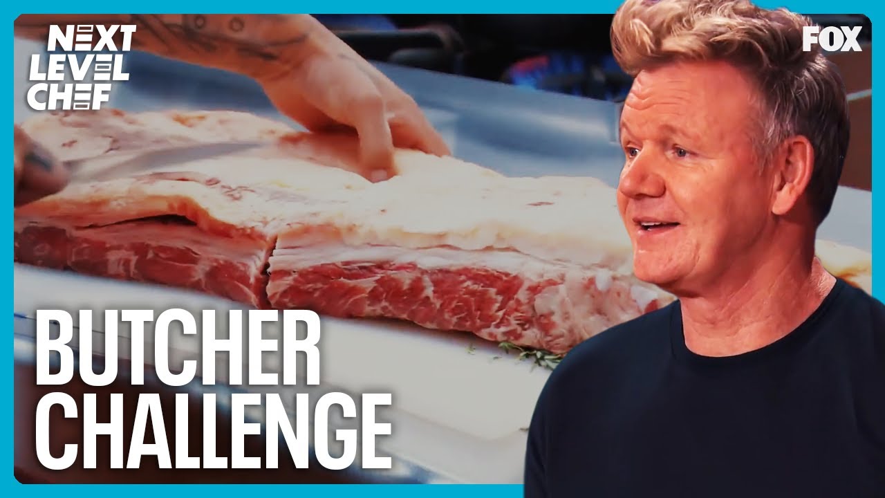 Teams Butcher Their Own Steak Cuts From Scratch | Next Level Chef - YouTube