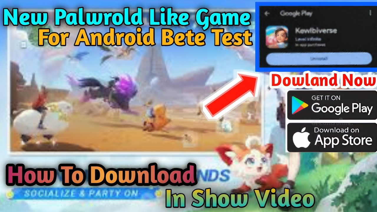 New palworld game kewl biverse beta Test Android Download Now - YouTube