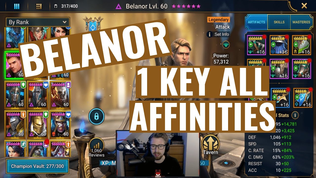 Belanor Bateater UNM Clan Boss - 1 key all Affinities! Raid Shadow ...