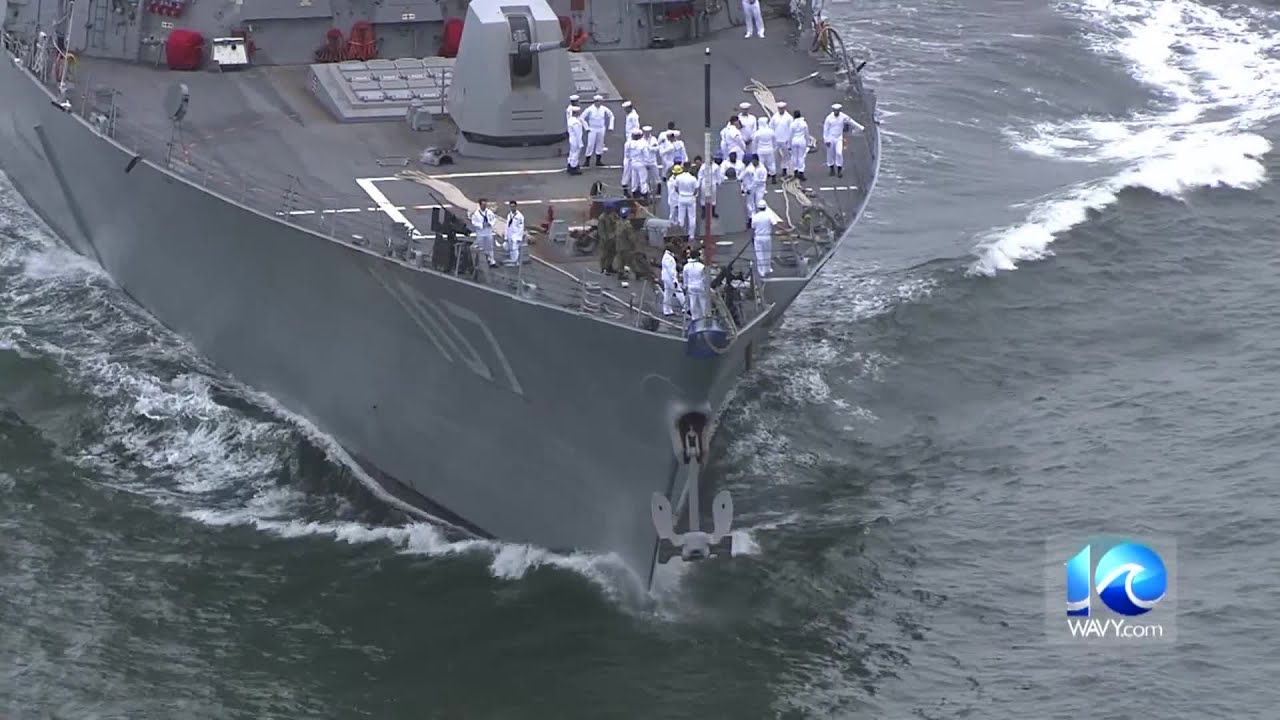 Chopper 10: USS Gravely returns from deployment - YouTube